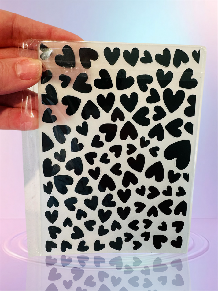 Folder heart embossing – Personalized Canvas